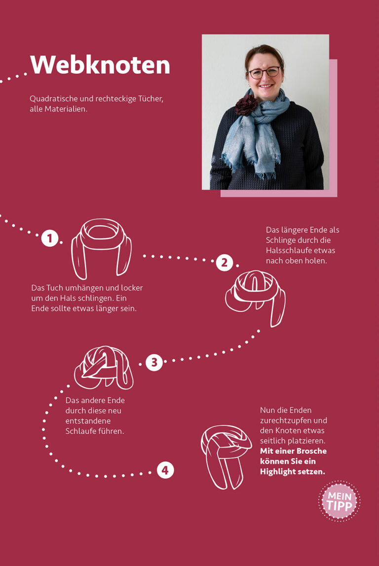 Tipps und Tricks zum Tücher - Binden - Jeanette Scheuernstuhl